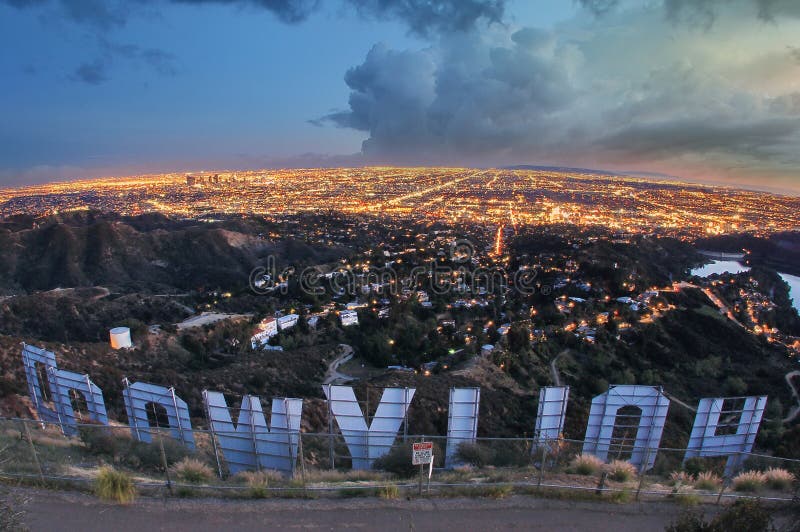 Hollywood Sign editorial image. Image of landmark, back - 24164265
