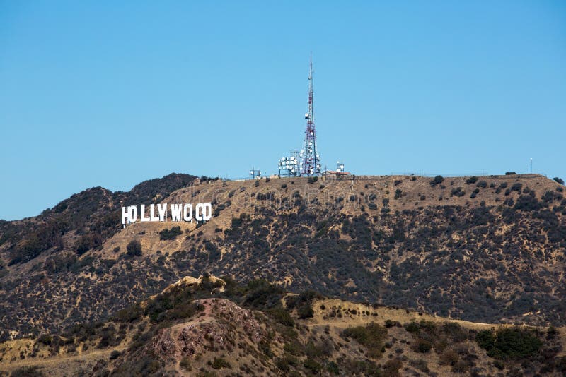 Hollywood sign editorial image. Image of sign, outdoors - 36617565