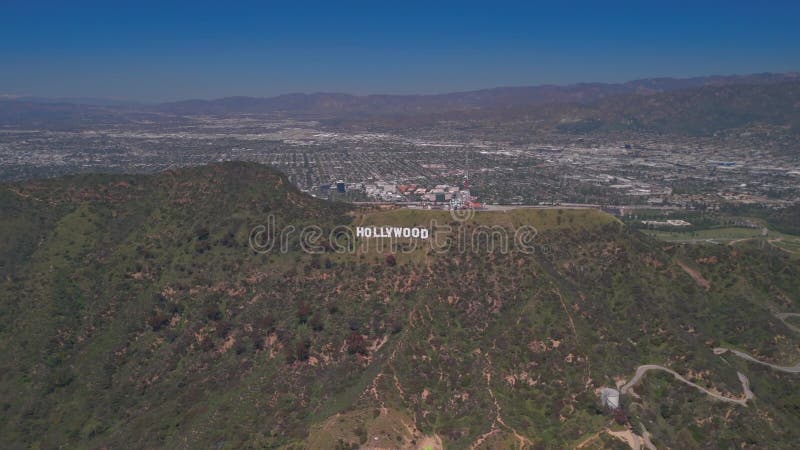 Hollywood Sign 4K 60FPS stock video. Video of angeles - 356831323