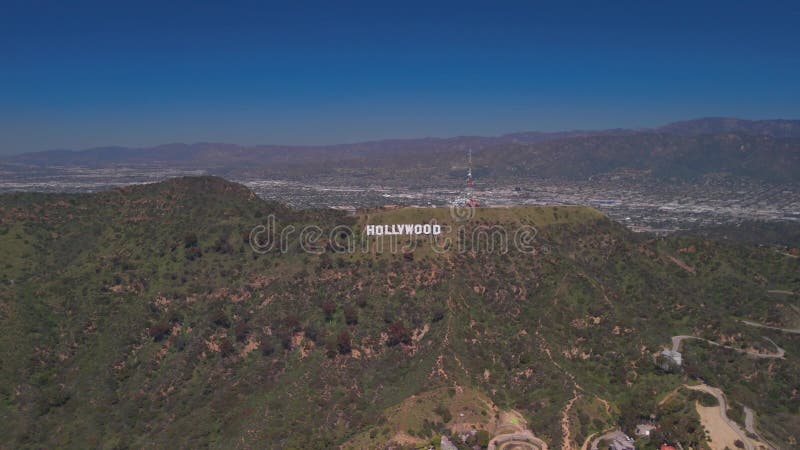 Hollywood Sign 4K 60FPS stock video. Video of california - 356831365