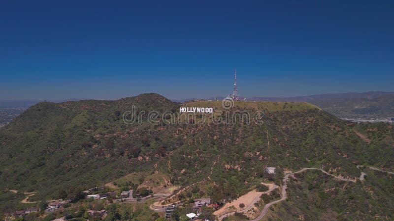 Hollywood Sign 4K 60FPS stock video. Video of second - 356831501