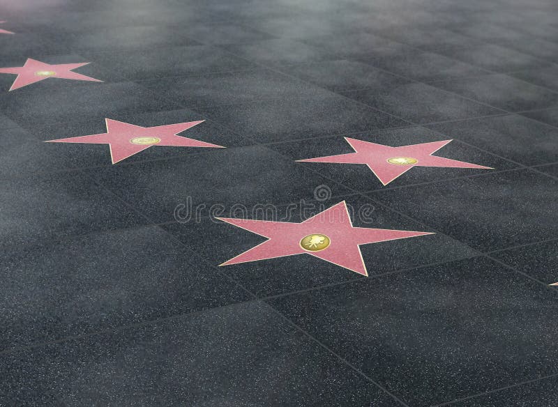 Hollywood Star Frame Boulevard Space Para Texto Fotografia Editorial ...