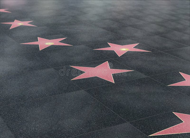 Hollywood Star Framed Boulevard Space for Text Editorial Photo ...