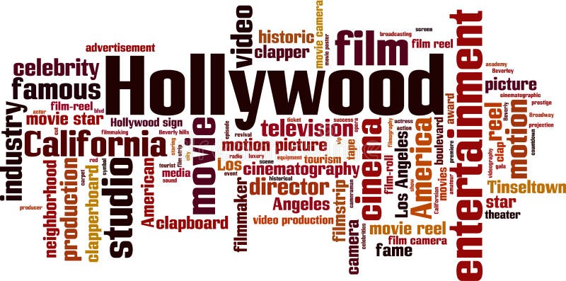 Celebrity word cloud stock vector. Illustration of vector - 217407627