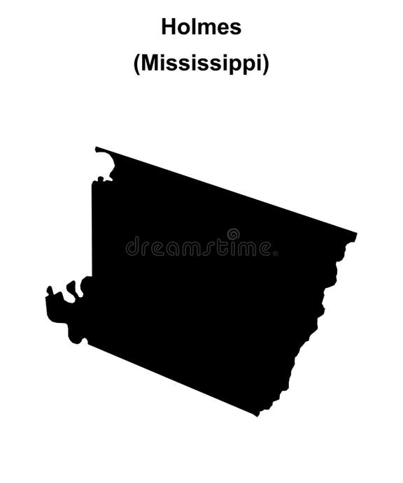 Holmes outline map stock illustration. Illustration of shape - 361720002