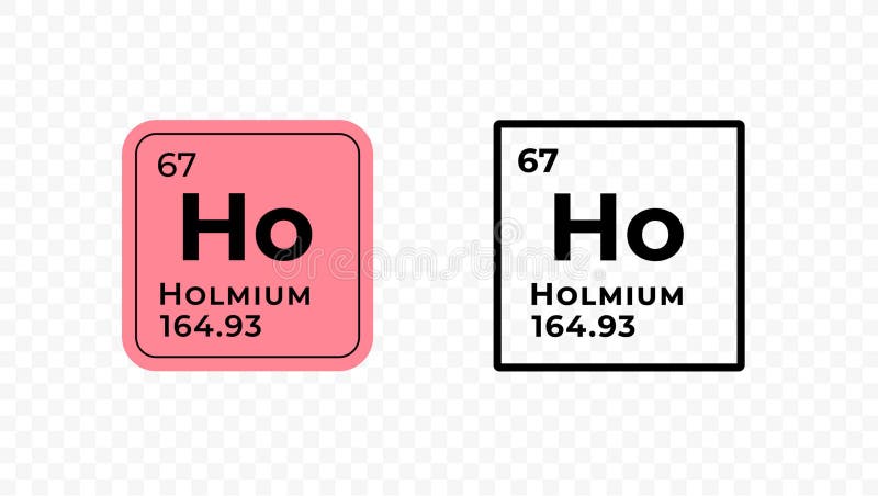 Holmium, Chemical Element of the Periodic Table Vector Stock Vector ...
