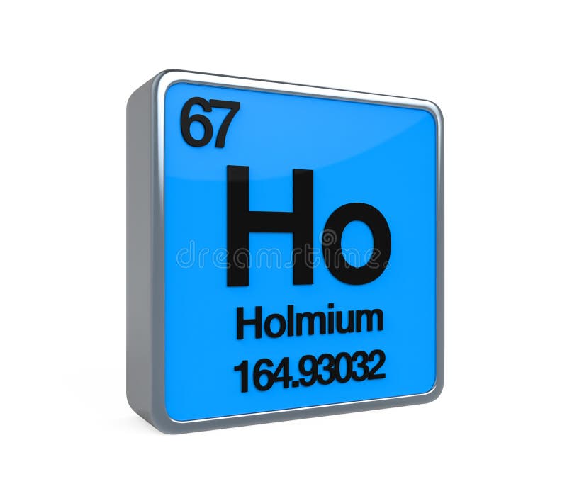 Chemical Element Holmium From The Periodic Table Stock Illustration ...