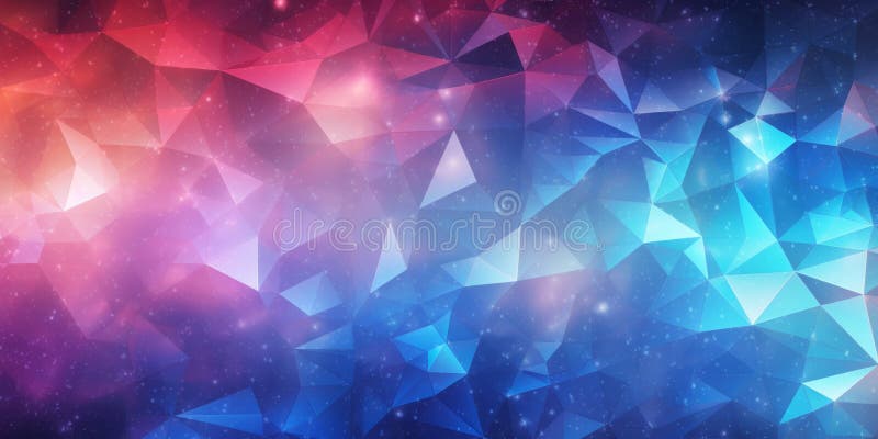 Holo Geometric Glass Shapes Glowing Neon Light on Abstract Holographic ...