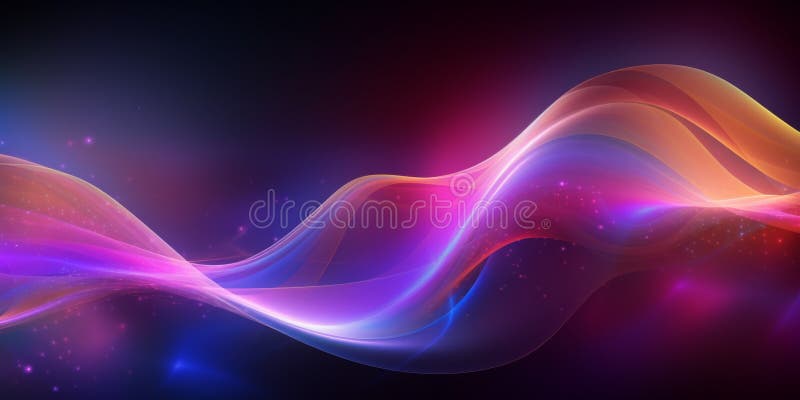 Holo LED Creative Abstract Wavy Texture. Stock Illustration ...
