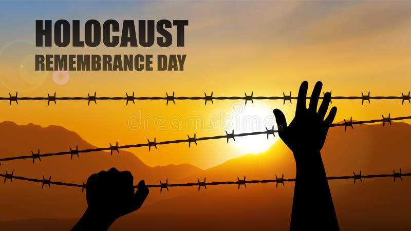 Holocaust Remembrance Day stock vector. Illustration of history - 273601363