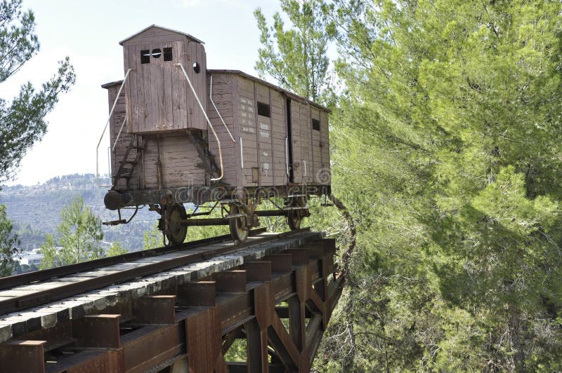 Holocaust Freight Train Side View