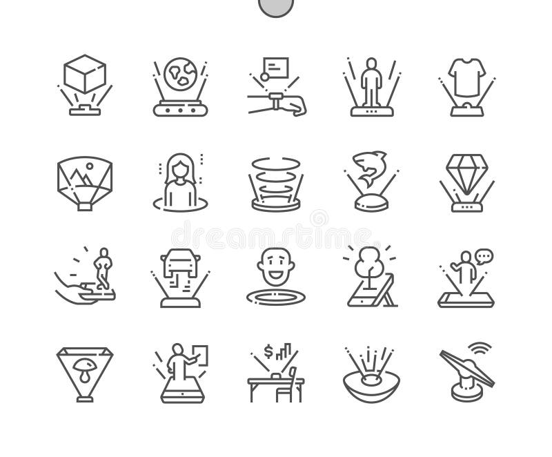 Hologram. Digital Technology Future Stock Vector - Illustration of ...