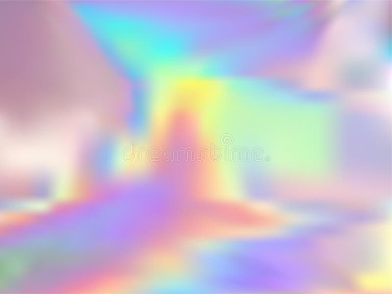 Hologram Effect Glitch Gradient Vector Design. Stock Vector ...