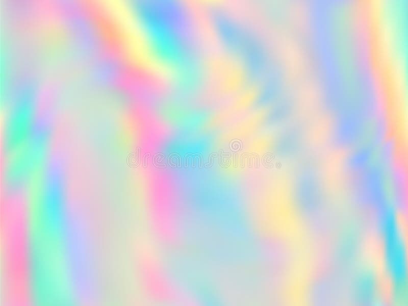 Hologram Effect Glitch Gradient Vector Design. Stock Vector ...