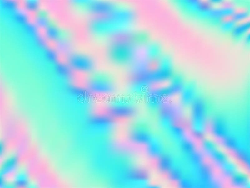 Hologram Effect Glitch Gradient Vector Design. Stock Vector ...