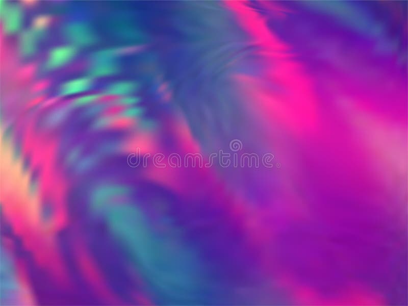 Hologram Effect Glitch Gradient Vector Design. Stock Vector ...
