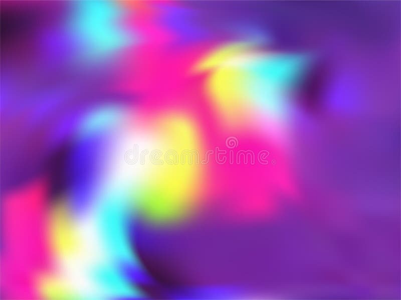 Hologram Effect Glitch Gradient Vector Design. Stock Vector ...