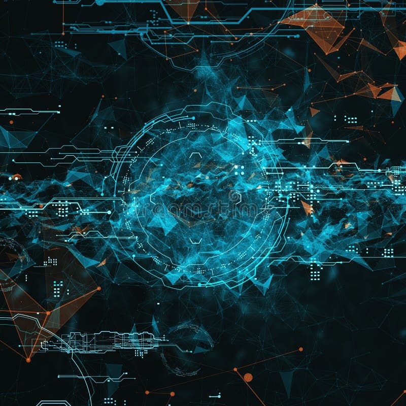 Hologram Futuristic Interface Stock Illustration - Illustration of ...