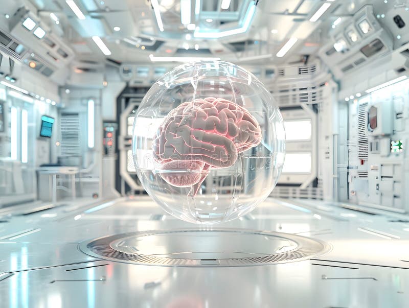 Hologram of the Human Brain. Artificial Intelligence. Stock ... Hologram of the Human Brain. Artificial Intelligence. Stock ...