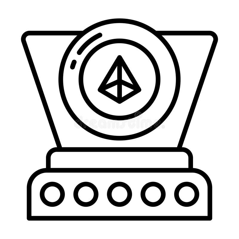 Hologram Icon, Non-fungible Token, Digital Technology Editorial Stock ...