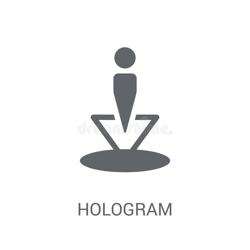 Hologram Icon. Trendy Hologram Logo Concept on White Background Stock ...
