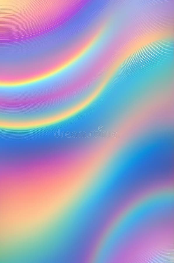 Hologram Iridescent with Rainbow Texture for Backgroun Ai Generated ...