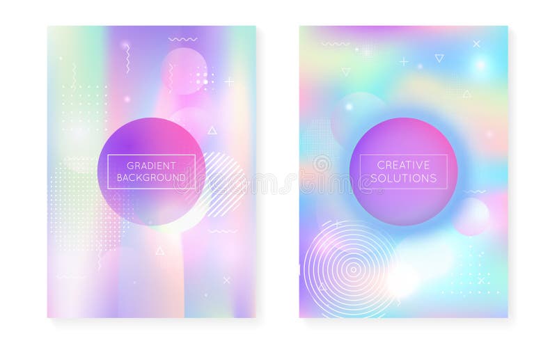 Hologram Pattern. Liquid Texture. Summer Flyer. Motion Dots Stock ...