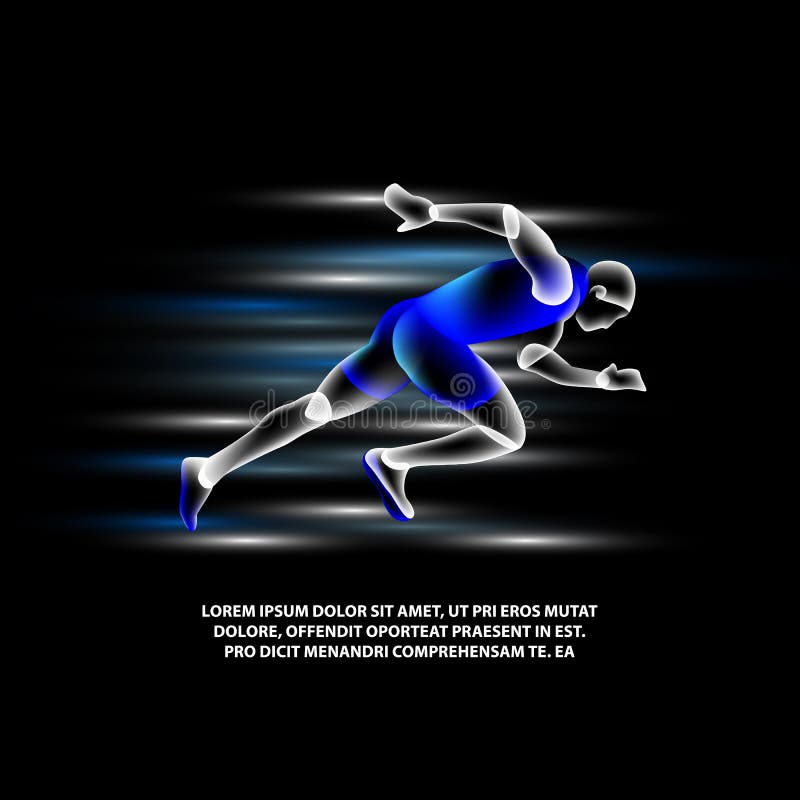 Glowing Sprinter Stock Illustrations – 51 Glowing Sprinter Stock ...