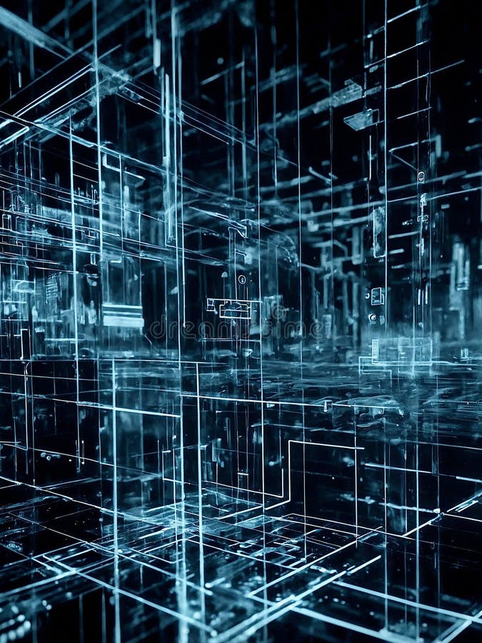 A Hologram in Black and White Showing the Transmission of Information ...