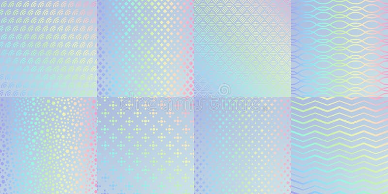 Hologram Texture Patterns Glitter Foil and Rainbow Stock Illustration ...