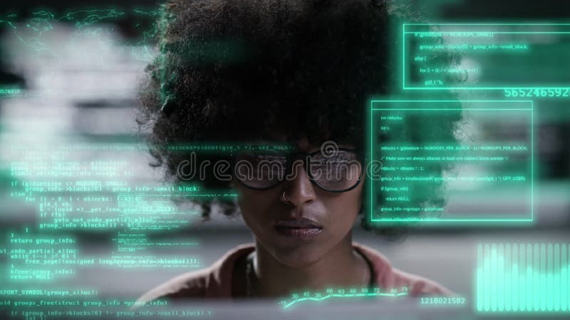 Workplace, Female Office Worker Working with Documents while Sitting at ...