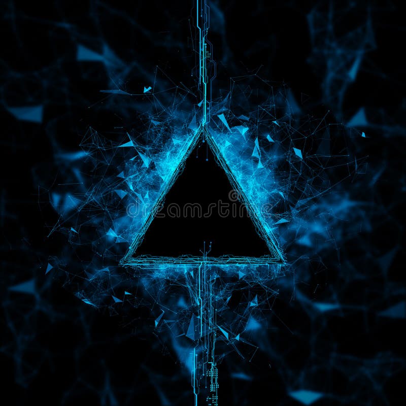 Holograma De La Corriente De La Energía Stock de ilustración ...