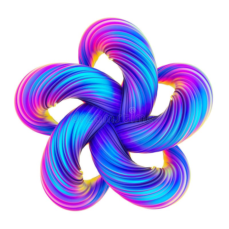 Fluid Design Element Holographic Liquid 3D Shape for Banners and ...