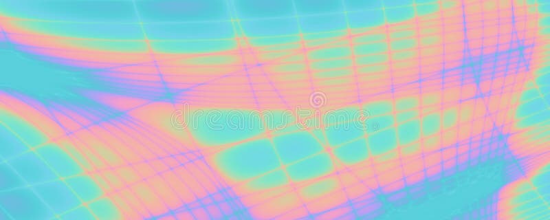 Holographic Art Website Header Banner Stock Illustration - Illustration ...