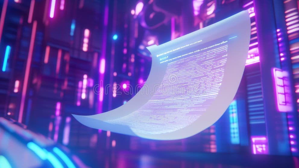 Holographic Assistant Enhances Document Structure with Vibrant ...