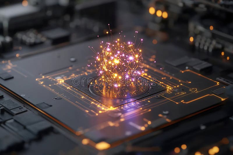 Holographic Bloch Sphere Visualization Stock Photo - Image of ...