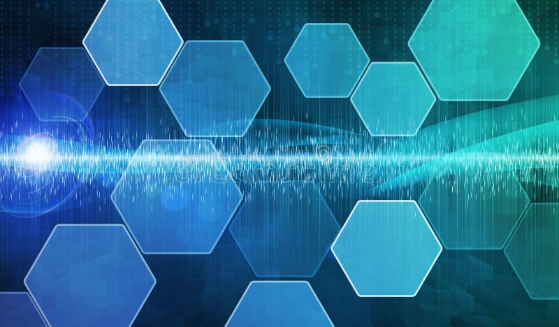 Holographic Blue Screen Icon. Future Technologies and Science. Stock ...