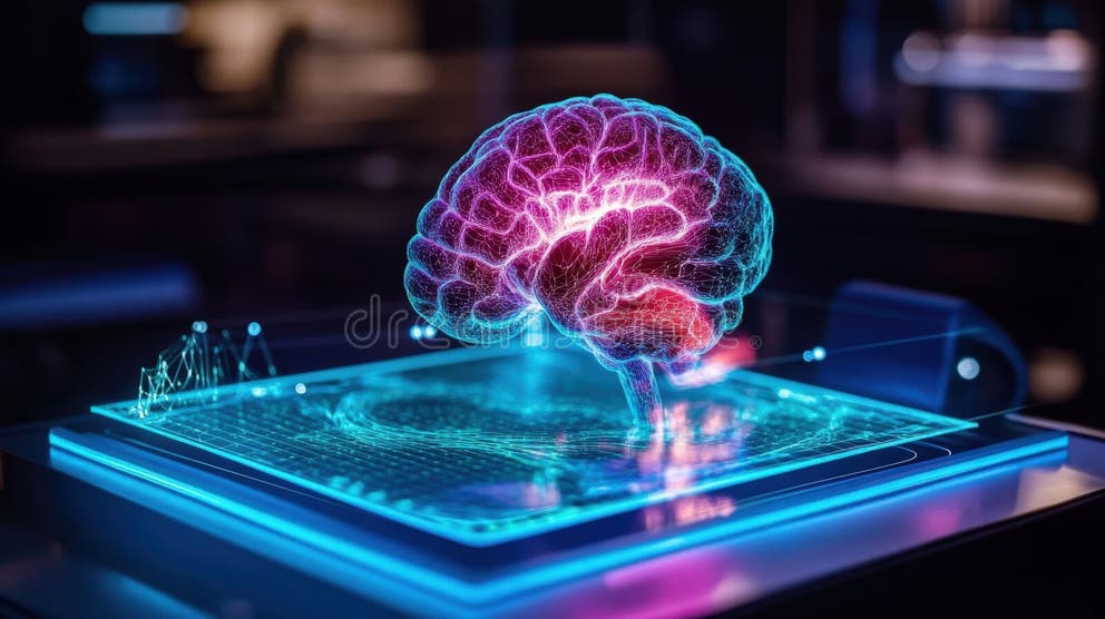 Holographic Brain Projection Representing Artificial Intelligence and ...