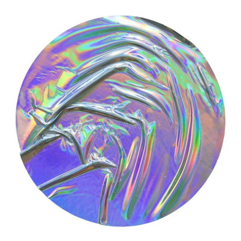 Holographic circle sticker stock photo. Image of holographic - 308871048