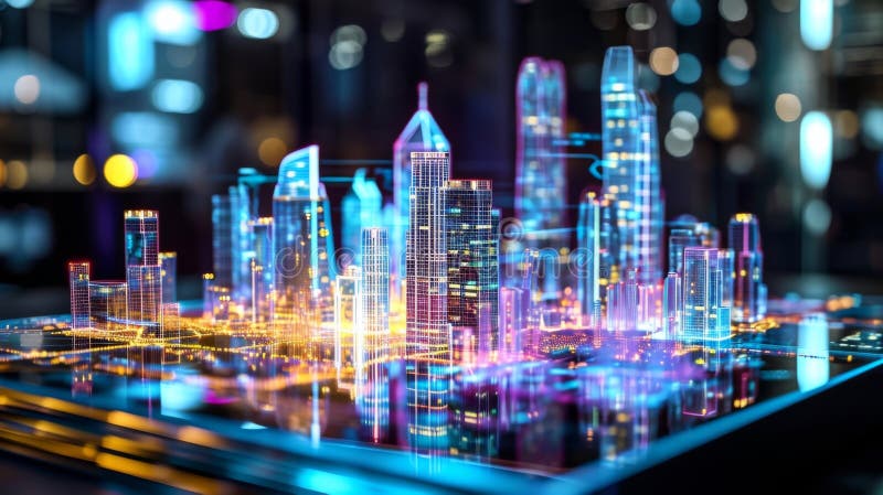 In the Holographic City Model Each Buildings Unique Features and Data ...