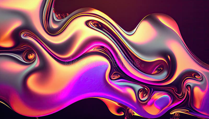 Holographic Colored Abstract Background Stock Illustration ...