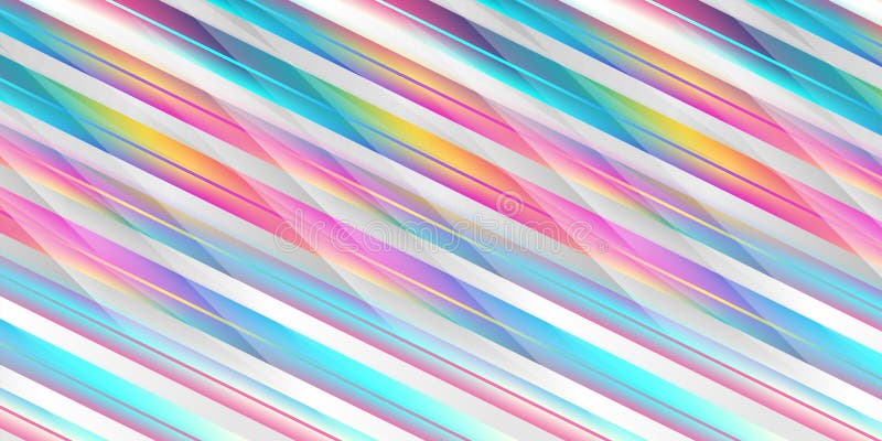 Holographic Colorful Stripes Geometric Abstract Tech Background Stock ...