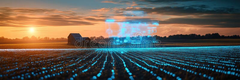 Holographic Crop Yield Data Display Blends with Rural Farmland at ...