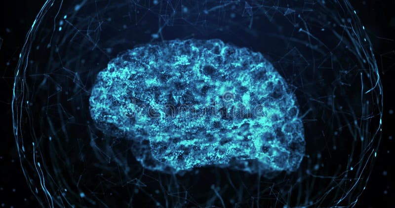 Brain Impulse Icon Animation Stock Footage - Video of memory, human ...