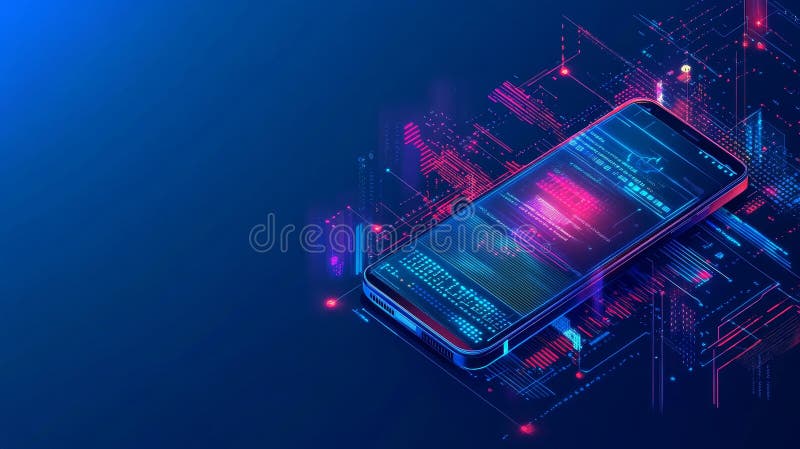 Holographic Data Visualization on Mobile Device Concept for App Development and Software Design ...