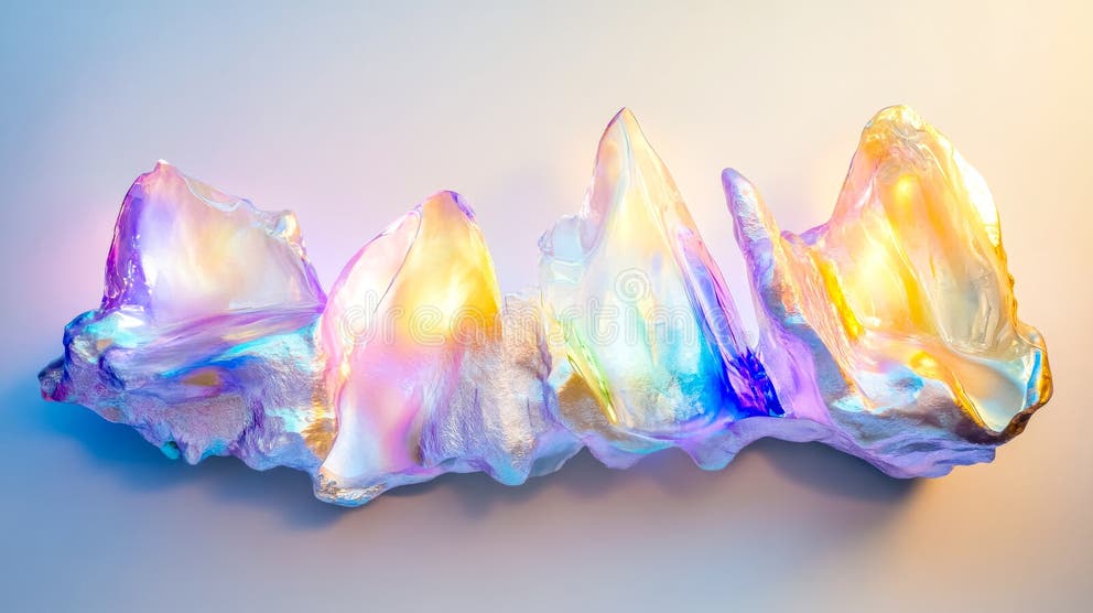 Holographic Decor with Shifting Shapes and Textures Creating a Unique ...