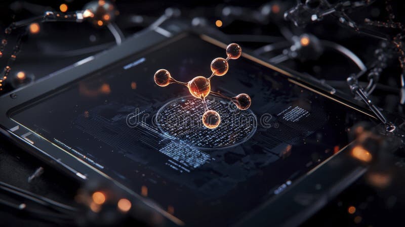 Holographic Display of a Molecule Digital Laboratory Scientific ...