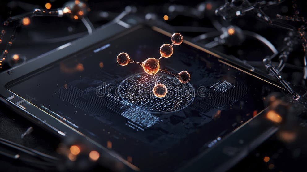 Holographic Display of a Molecule Digital Laboratory Scientific ...