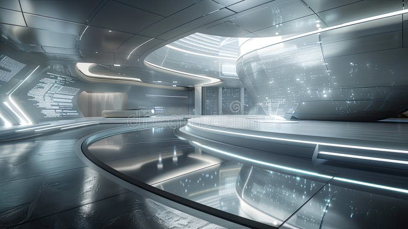 Holographic Displays, Abstract Data Streams, and Geometric Shapes ...