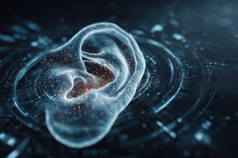 Holographic Ear with Data Particles and Digital Interface for Advanced ...